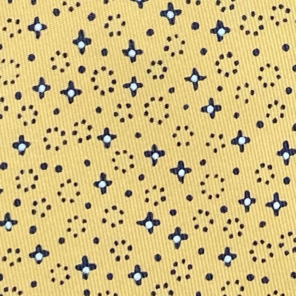 Hermes | Accessories | 0 Real Hermes Tie Yellow W Blue Modern Stars ...